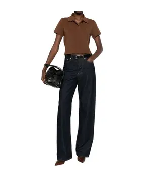 Saint Laurent Le Cassandre Polo Shirt - Caramel Color