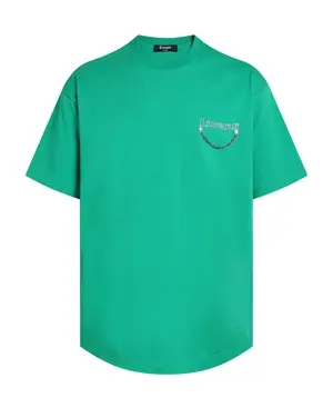 LIUREGALI Logo Details Short-sleeved T-shirt - Green