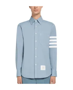 Thom Browne 4-bar Long-sleeve Shirt