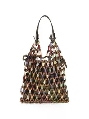 Staud Karla Bead-embellishment Shoulder Bag