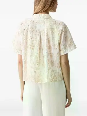 VICOLO Broderie Anglaise Short-sleeve Shirt