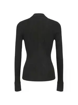 Isaia Ribbed Knit Long-sleeve Shirt