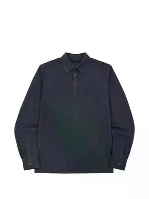 HERITAGE Long-sleeve Button-down Polo Shirt