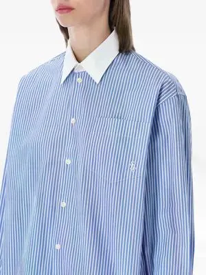SPORTY & RICH Striped Cotton Shirt