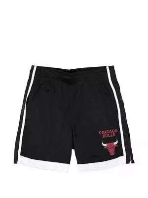 New Era Chicago Bulls Nba Mesh Track Shorts - Black