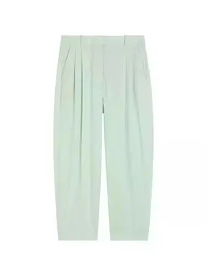 Stella McCartney Pleated Tapered Trousers - Green