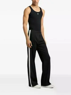 COURREGES Side-stripe Pintuck Track Pants