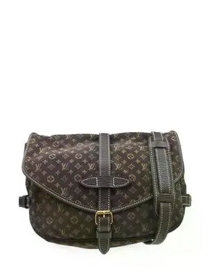 LOUIS VUITTON 2006 30 Saumur Mini Lin Messenger Bag - Brown