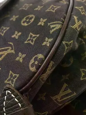 LOUIS VUITTON Monogram Mini Lin Saumur Messenger Bag - Brown