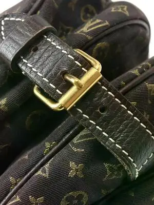 LOUIS VUITTON Monogram Mini Lin Saumur Messenger Bag - Brown