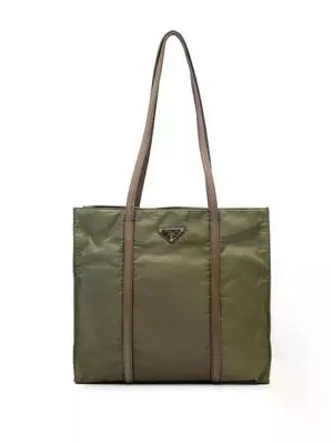 Prada 2000-2013 Tessuto Tote Bag - Green