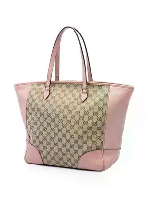 Gucci Gg Canvas Bree Zippered Tote Bag - Pink