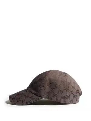 Gucci Gg Supreme Canvas Baseball Cap - Brown