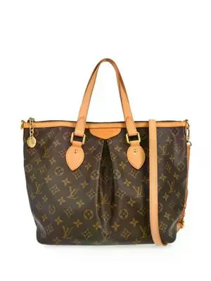 LOUIS VUITTON 2007 Pm Palermo Monogram Canvas Tote Bag - Brown