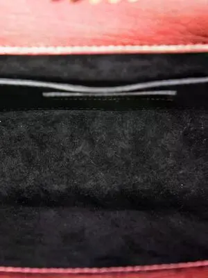 Saint Laurent Small Chevron Metallic Calfskin Monogram Envelope Bag Crossbody