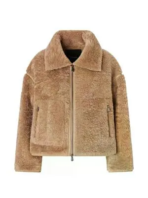 Pinko Fleece Zip-up Jacket - Neutrals