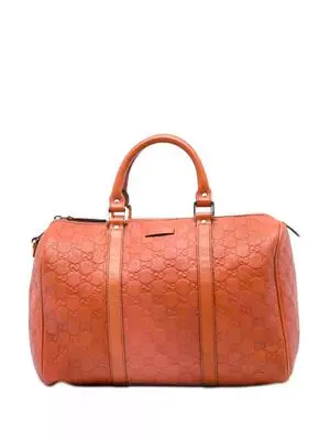 Gucci 2016-2026 Medium Guccissima Joy Boston Bag - Orange