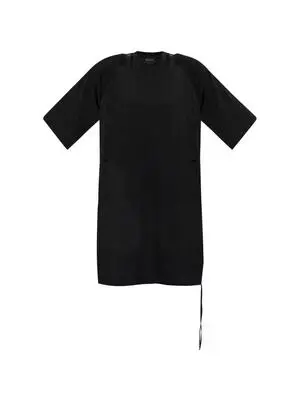 Y3 Stripe Detail Drawstring Midi Dress - Black