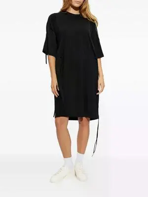 Y3 Stripe Detail Drawstring Midi Dress