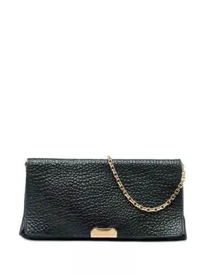 Burberry 2000-2017 Medium Grained Calfskin Mildenhall Crossbody Bag - Black