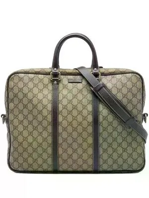 Gucci 2016-2026 Gg Supreme Business Bag - Brown