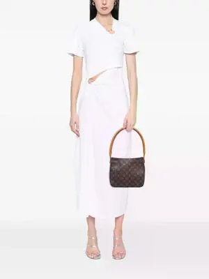 LOUIS VUITTON 2001 Monogram Looping Mm Shoulder Bag - Brown