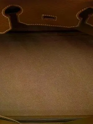 Hermès 35cm Togo Leather Birkin Rotonde Handbag - Brown
