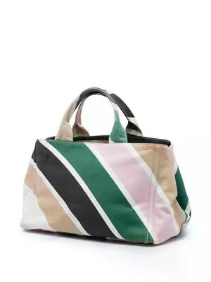 Prada 2013-2026 Multicolor Printed Canvas Canapa Satchel