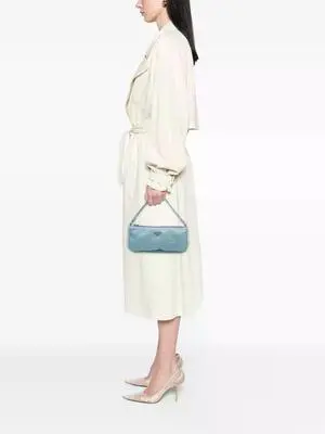 Prada 2000-2013 Tessuto Pochette Shoulder Bag - Blue