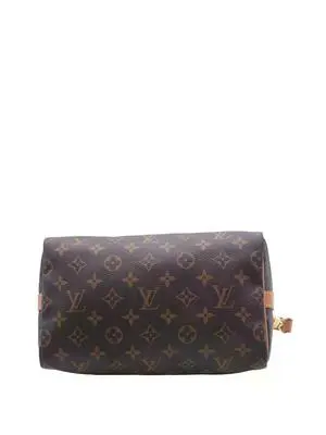 LOUIS VUITTON Monogram Speedy Bandouliere 25 Satchel - Brown