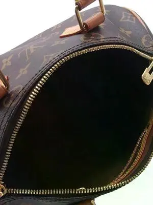 LOUIS VUITTON Monogram Speedy Bandouliere 25 Satchel - Brown