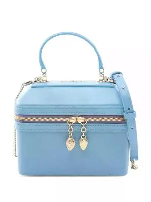 BVLGARI 2023-2026 Grained Calfskin Serpenti Forever Vanity Bag Satchel - Blue