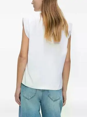 Karl Lagerfeld Logo Print Sleeveless Tank Top