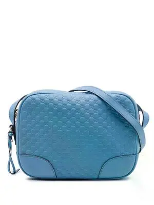 Gucci 2016-2026 Microguccissima Bree Crossbody Bag - Blue