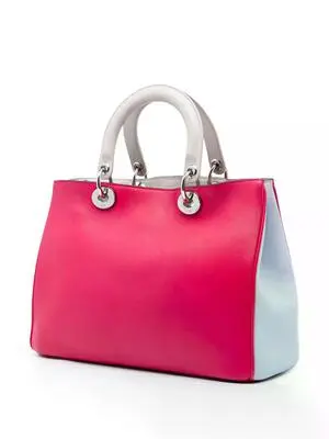 Dior Calfskin Leather Diorissimo Tote Satchel - Pink