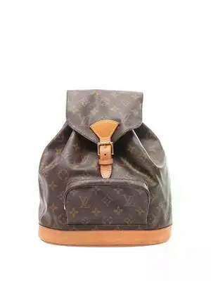LOUIS VUITTON 2000 Monogram Montsouris Mm Backpack - Brown