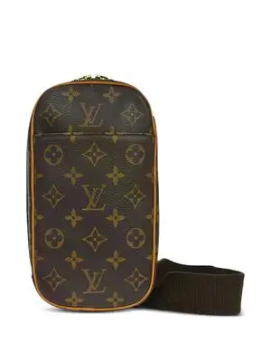 LOUIS VUITTON 2003 Pochette Gange Monogram Belt Bag - Brown