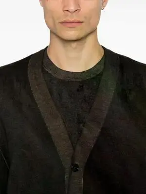 Emporio Armani V-neck Virgin Wool Cardigan