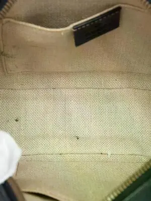 Gucci Calfskin Web Bee Camera Crossbody Bag