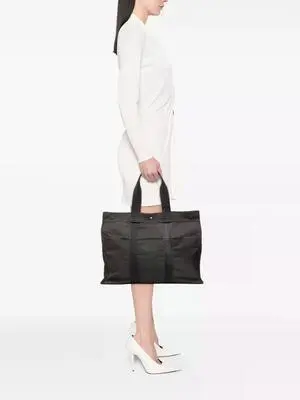 Hermès 1990-2010 Canvas Herline Gm Tote Bag - Grey