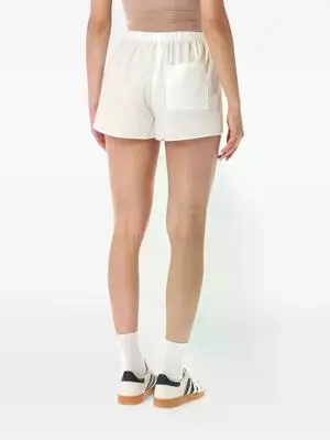 SPORTY & RICH Logo-patch Mini Shorts - White