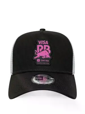 New Era Logo-patch Mesh-panel Trucker Cap - Black