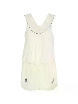 Isabel Marant Étoile Nilany Lace-panel Pleated Playsuit
