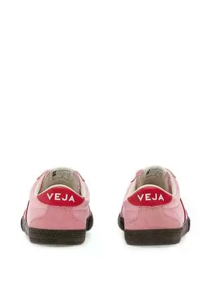 VEJA V-logo Suede Panel Sneakers - Pink
