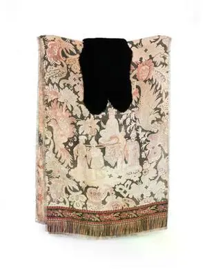 PIERRE-LOUIS MASCIA Graphic-print Fringed Scarf - Neutrals