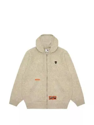 AAPE BY *A BATHING APE Hoodie With Moonface Logo Embroidery