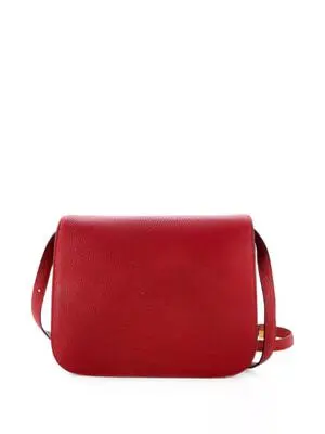 Celine Grainy Leather Medium Crossbody Bag - Red