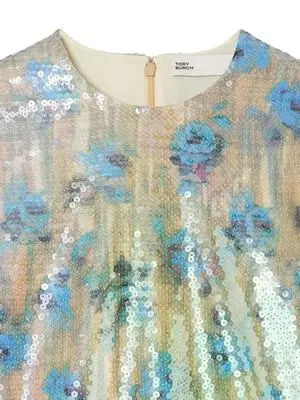 Tory Burch Sleeveless Sequin Embellished Blouse