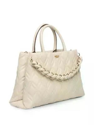Guess Maxine Quilted Braided-chain Satchel Bag