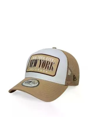 New Era Logo-patch Trucker Cap